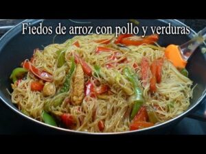 Como preparar fideos de arroz chinos - Balcon de Floreano